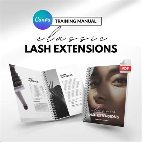 Classic Lash Training Manual Editable Eyelash Extension Training