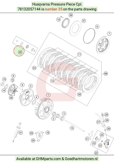 Husqvarna Ktm Drukschijf Compleet 78132057144 Goedhart Motoren
