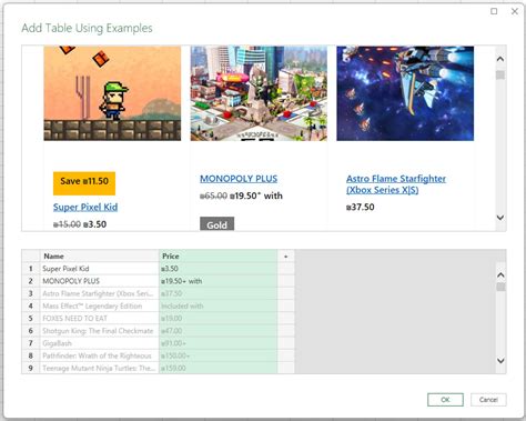 ulepszone pobieranie danych z sieci web do excela
