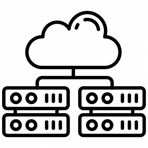 Big Data Cloud Structured Unstructured Semistructured Icon