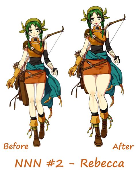 rule 34 1girls alternate body type before and after bow braid edit