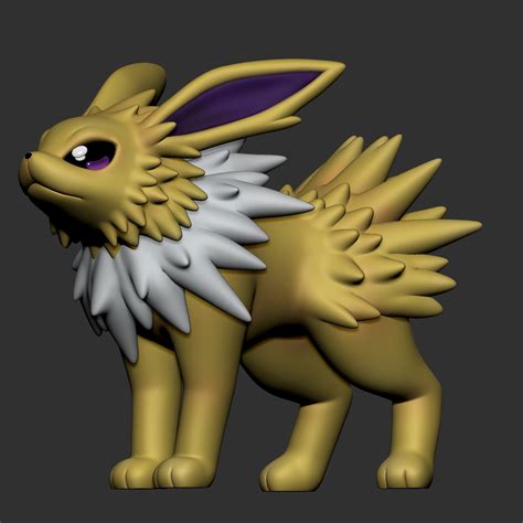 Stl File Jolteon Pokemon・3d Print Design To Download・cults