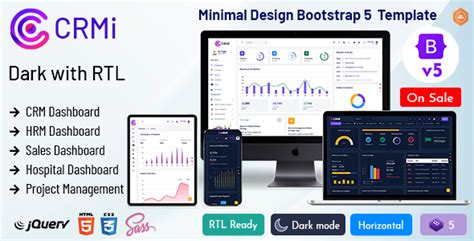 CRMi Bootstrap Admin Dashboard Template ThemeMag