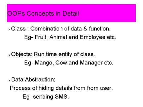 Unit 1 Basic Concept Of Object Oriented Programmingoop