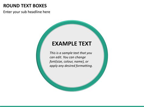 Round Text Box PowerPoint Template SketchBubble