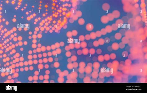 Live Pulsations Of 3d Background With Dots Design Abstract Membrane