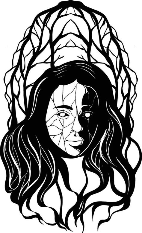 Women In Black Hand Drawn Illustration 35680753 Vector Art At Vecteezy