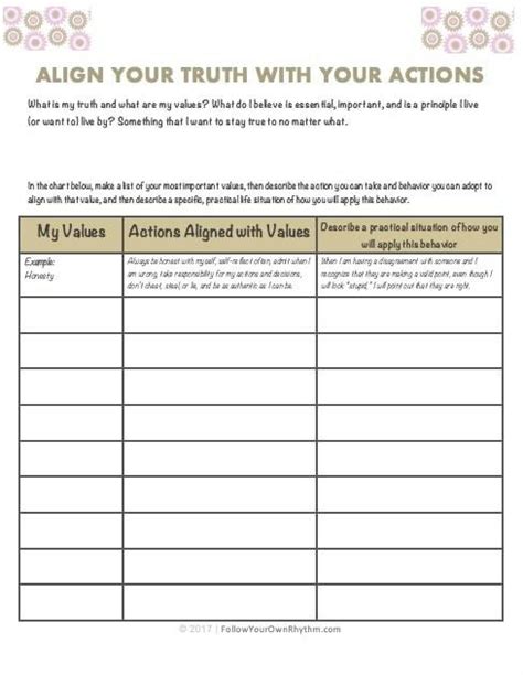 16 Worksheets For Identifying Your Core Values Personal Core Values Core Values Values Education