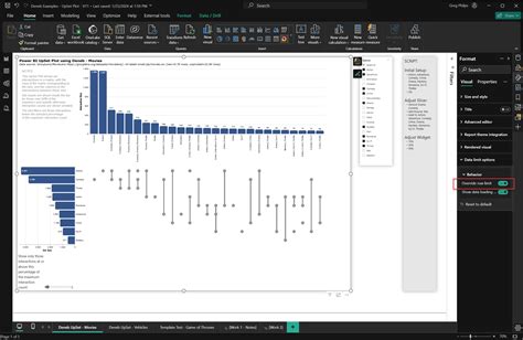 Deneb Example And Template Upset Plot Deneb Showcase Enterprise Dna Forum