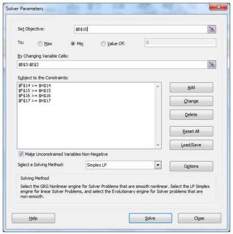 Excel Solver Tutorial