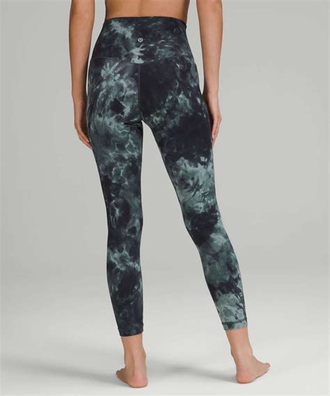 Lululemon Align High-Rise Pant 25" - Diamond Dye Silver Blue Tidewater Teal Graphite Grey - lulu ...