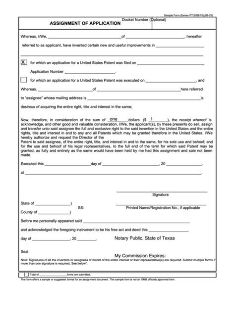 Top 10 Patent Assignment Form Templates Free To Download In Pdf Format