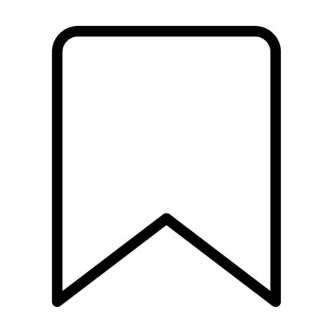 Bookmark Icon Outline Style 48108956 Vector Art At Vecteezy