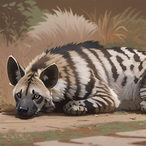 Manid Hyena Playing Dead By Leestepp On Deviantart