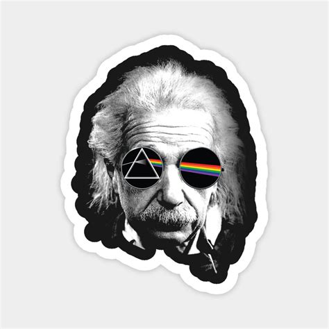 Dark Side Of Albert Einstein Magnet Albert Einstein Weird Stickers