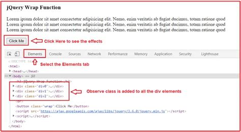 JQuery Wrap And UnWrap Elements Dot Net Tutorials