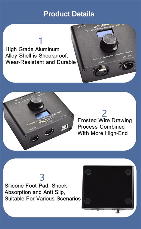 LTC MIDI Timecode Sync MTC