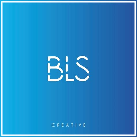 Premium Vector Bls Creative Vector Latter Logo Design Minimal Latter