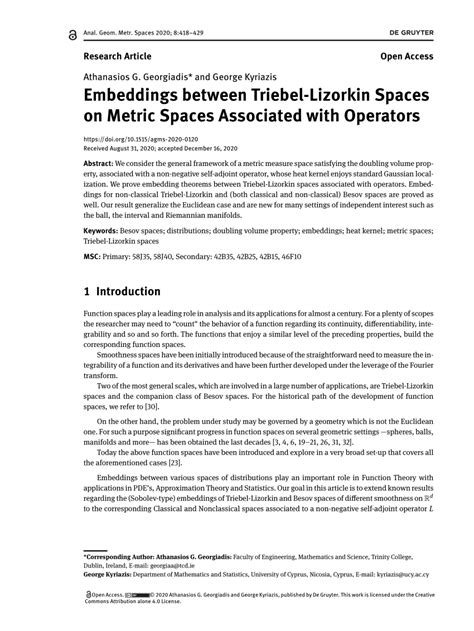 Pdf Embeddings Between Triebel Lizorkin Spaces On Metric Spaces Associated With Operators