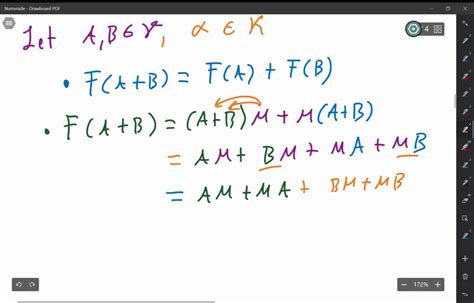 SOLVED Let V Be The Vector Space Of N Square Real Matrices Let M Numerade