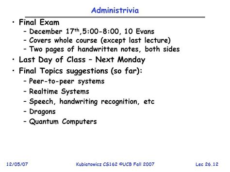 Cs162 Operating Systems And Systems Programming Lecture 26 Protection