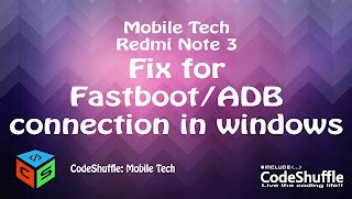 Fix Fastboot ADB Device Connection Waiting For Device Error Fix For Android Phones General