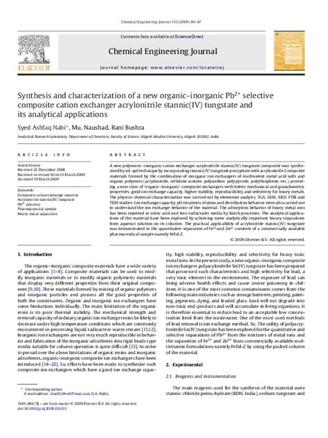 Pdf Synthesis And Characterization Of A New Organic Semiconductor