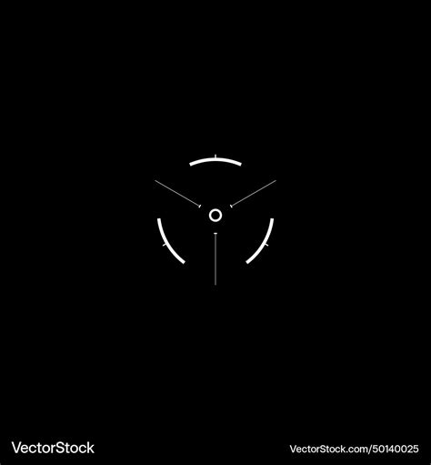 Cyberpunk Target Hud Aim Royalty Free Vector Image