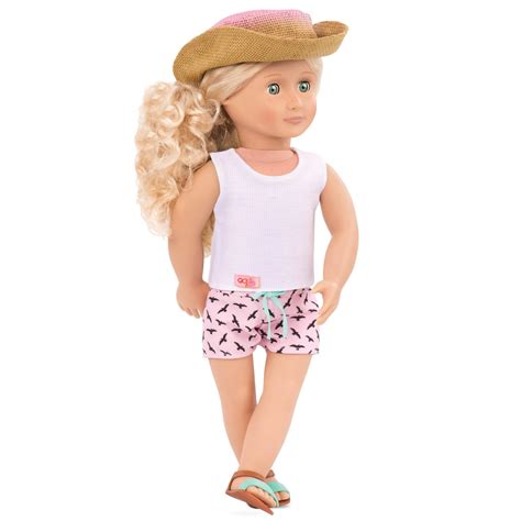 Doll By Battat Coral 18 Inch Deluxe Posable Surfer Doll For Age 3 Years And Up