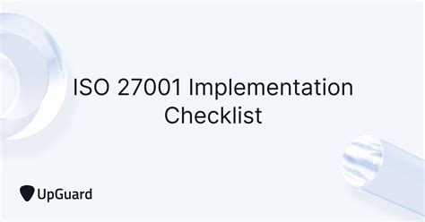 ISO Implementation Checklist UpGuard