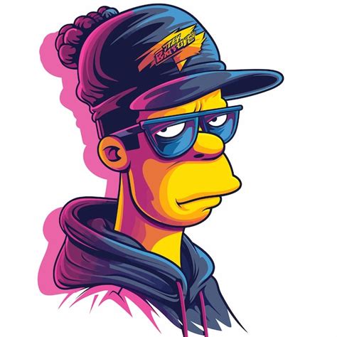 Premium Vector The Simpsons Bartman Vector Illustration