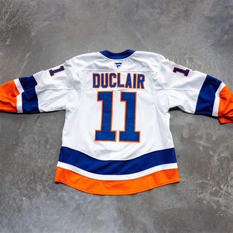 Duclair Game Used Away Jersey Isles Lab