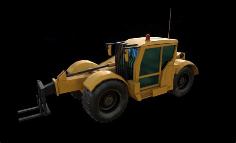 Telehandler 3d Model Flippednormals
