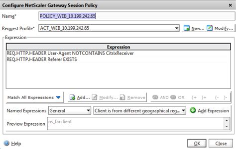 Examples Of Session Policies Created By The Quick Configuration Wizard