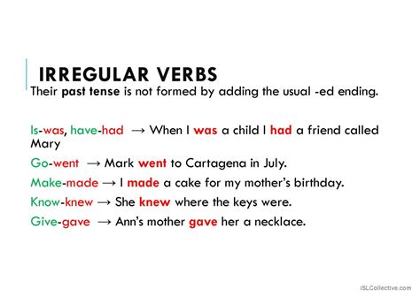 Grammar Tutorial Past Simple Spe English Esl Powerpoints