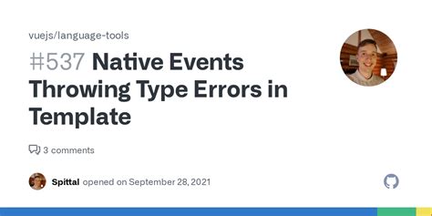 Native Events Throwing Type Errors In Template · Issue 537 · Vuejs