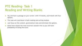 PTE Reading Pptx