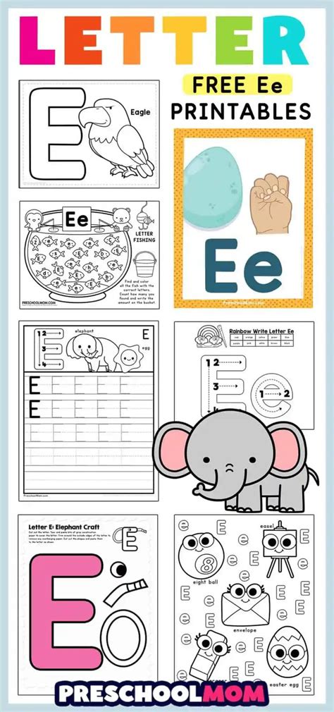 Letter E Preschool Printables Preschool Letters Preschool Printables
