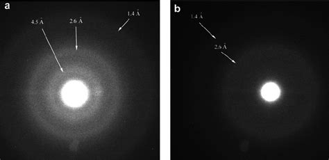 Tem Diffraction Pattern Showing Showing Three Rings Of The Film In A