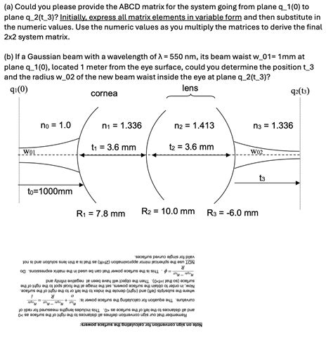 Write The Abcd Matrix For The System From Plane Q10
