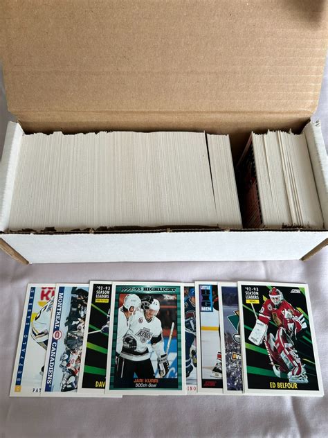 1993 94 Score Hockey Cards Schmalz Auctions