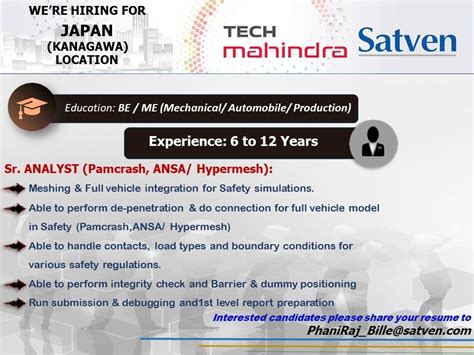 Satven Japan 🇯🇵 Is Hiring Ayyappa Devarapalli