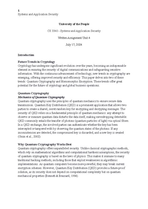 Writting Assignment Unit 4 1 Systems And Application Security