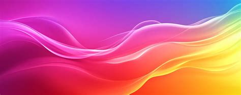 Vibrant Abstract Waves Background With A Flowing Spectrum Gradient Premium Ai Generated Image