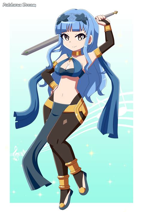 Rule 34 Alternate Costume Alternate Hairstyle Blue Hair Breasts Cosplay Dancer Female Female