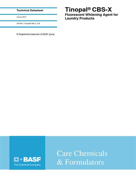 Literatura Tinopal Cbs X Download Free Pdf Detergent Biodegradation
