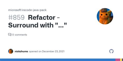 Refactor Surround With · Issue 859 · Microsoftvscode Java