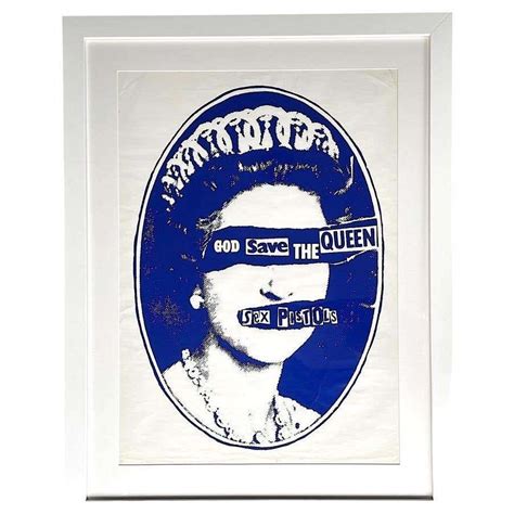 Sex Pistols Original Vintage Promotional Poster By Jamie Reid American