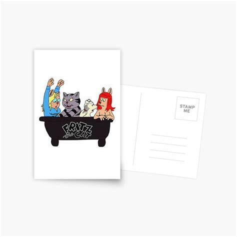 Fritz The Cat Bathtub Scene Postcard For Sale By Annahallo34