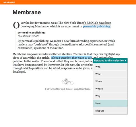 Membrane An Experiment In Permeable Publishing Features Source An Opennews Project